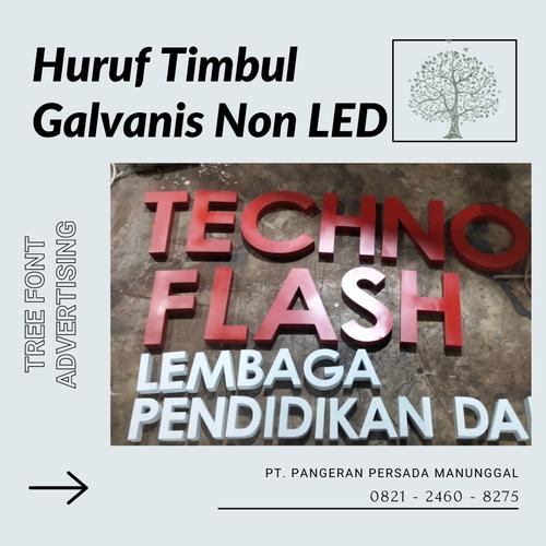 Jual Huruf Timbul Galvanis Galvanil NON LED Finishing Cat Duco Signage ...