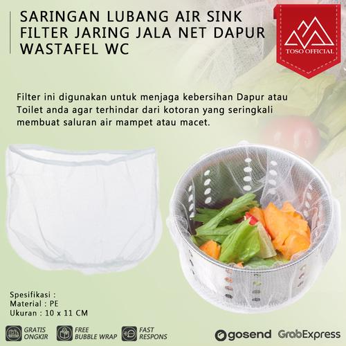 Jual SARINGAN LUBANG AIR SINK FILTER JARING JALA NET DAPUR WASTAFEL WC ...