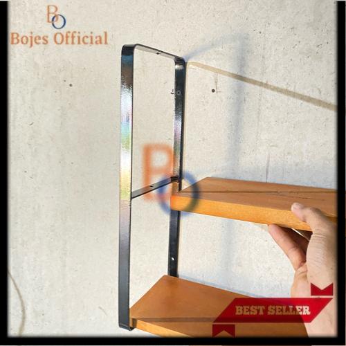 Jual Besi bracket siku penyangga rak dinding pangkon ambalan 3susun ...