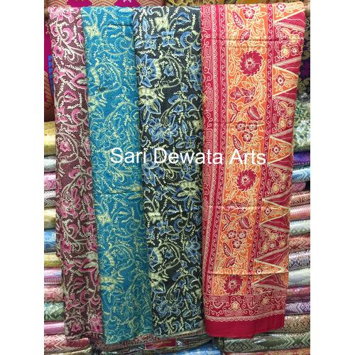 Jual Kain Kamen Batik Bali Yadnya Balinese Sarong Motif Corak Tumbuhan ...