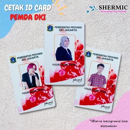 Jual Cetak Custom Print UV Desain ID CARD JakCard PNS DKI Jakarta Name ...
