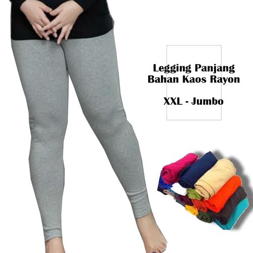 Jual Celana Legging Kaos Rayon / Leging Wanita Ukuran Standar - Super ...