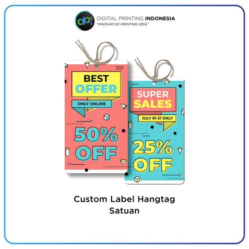 Jual Hang Tag Custom Label Pakaian Produk - Custom Print Hang Tag - Art ...