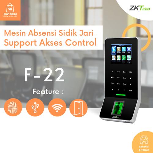 Jual Mesin Absensi Sidik Jari dan Kartu RFID ZKTeco F22 Garansi 5 Tahun - F-22 - Jakarta Barat ...