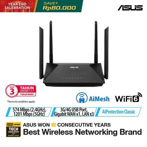 Jual ASUS RT-AX53U Dual Band WiFi 6 AX1800 Wireless Router with AiMesh ...