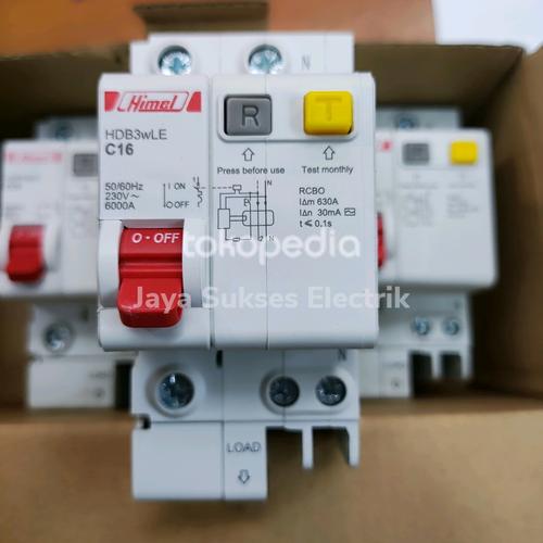 Jual RCBO 1P+N 6A 10A 16A 20A 25A 32A 40A HIMEL ELCB+MCB 30MA ...