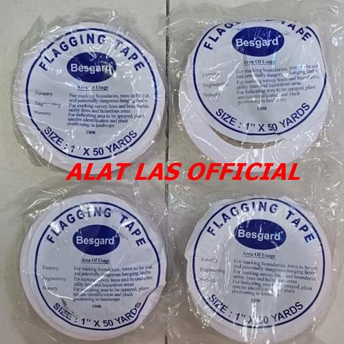 Jual Flagging Tape Besgard 1 x 50 Mtr / Pita Survey Besgard / Flaging Tape - Putih - Jakarta ...