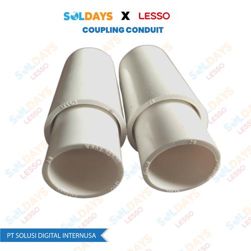 Jual Lesso PVC Conduit Coupling dn32 / Sok Pipa Conduit Coupling 32 mm ...