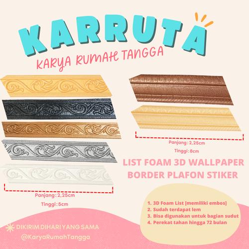 Jual Wall Border Motif List 5cm / Wallborder Foam 3D / Walpaper List ...