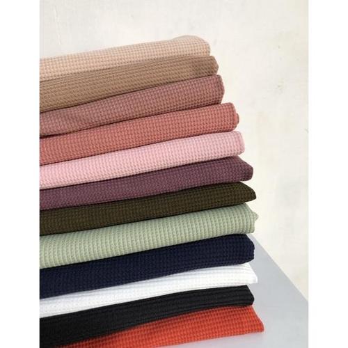 Jual bahan kain knit waffle uniqlo meteran/ Eceran (0,5 meter) - 8, 0,5 ...