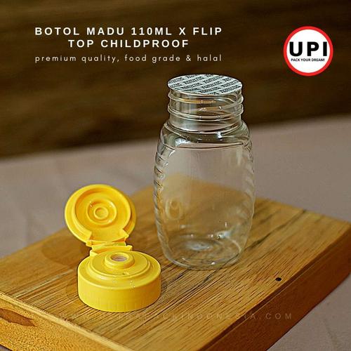 Jual BOTOL MADU PREMIUM 110ML CHILDPROOF FLIP TOP ANTI TUMPAH - Kota ...