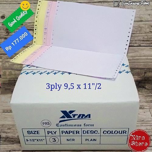 Jual kertas continuous form 3ply 9,5x11"/2 - Jakarta Barat - X-tra ...