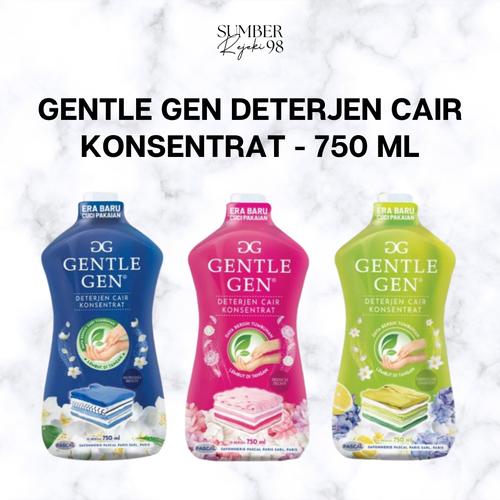 Jual Gentle Gen 750ml Deterjen Cair Botol Biru Pink Hijau Detergent ...