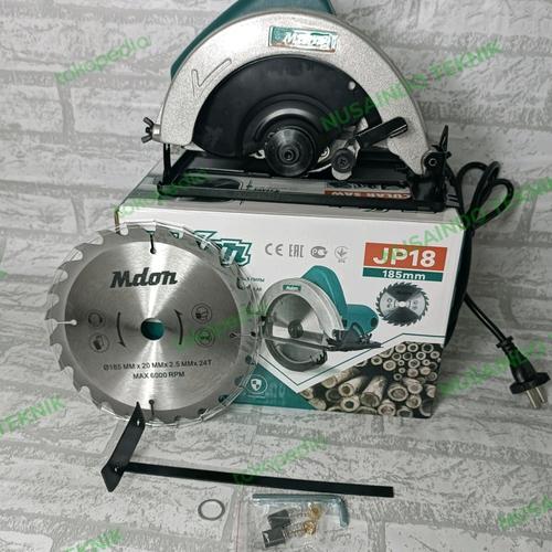 Jual MESIN GERGAJI LISTRIK GERGAJI KAYU EDON Mdon jp18 CIRCULAR SAW ...