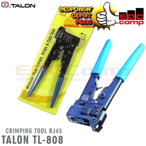 Jual Talon TL-808 Crimping Tool Cat5 Cat.5e Model AMP Tang CRIMP STRIP ...