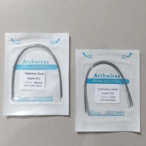 Jual kawat wire SS Upper Lower 012 014 016 018 wire Ortho isi 10 behel ...