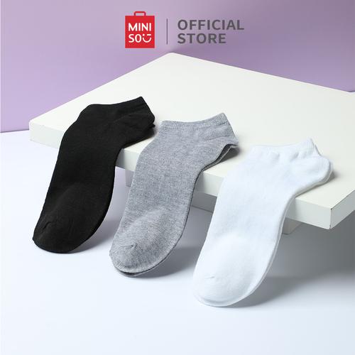 Jual MINISO Kaos Kaki Mini Pendek 6 Pasang Mata Kaki Polos Cowok ...