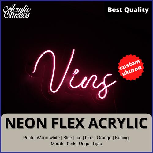 Jual Neon Flex Custom / Acrylic Sign Neon Flex / Ukuran Custom Murah ...