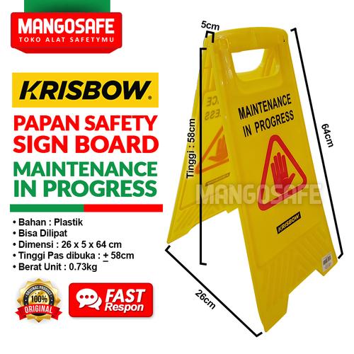 Jual Papan Peringatan Safety Sign Board Stop Maintenance in Progress ...