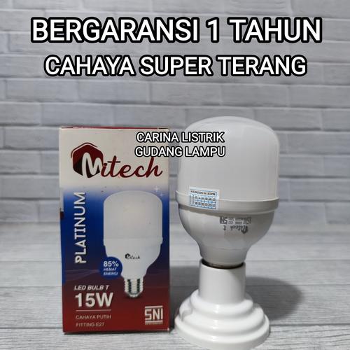 Jual MITECH PLATINUM LAMPU LED T BULB 15W CAPSULE SNI BERGARANSI ...