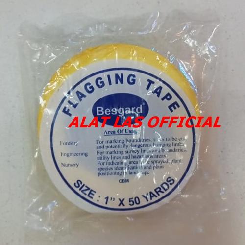 Jual Flagging Tape Besgard 1 x 50 Mtr / Pita Survey Besgard - Kuning - Jakarta Barat - Alat Las ...
