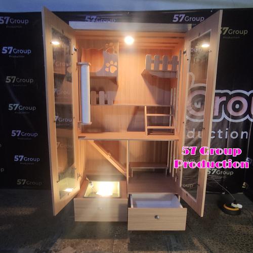 Jual Catquarium cat room home Kandang rumah kucing HPL Tacosheet ...