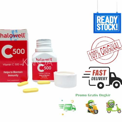 Jual vitamin c halowell 500 mg daya tahan tubuh isi 30 caps - Jakarta ...
