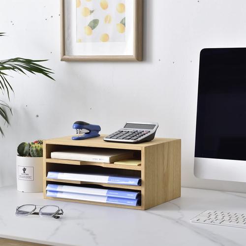 Promo Rak File 3 Susun Kayu Rak Kertas Dokumen F4 A4 - Dokumen - Kab ...