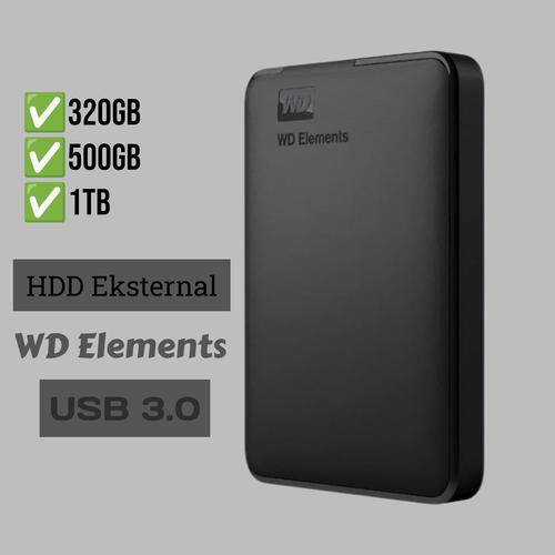 Jual HARDISK EKSTERNAL 500GB WD ELEMENT USB 3.0 NEW GARANSI 1 TAHUN - 500GB - Jakarta Barat ...
