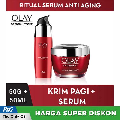 Promo Olay Power Duo Set - Antiaging Niacinamide Skincare Day Cream ...