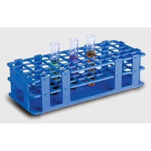 Jual Rack Test Tube Polypropylene 16mm Blue Rak Tabung Reaksi Plastik ...