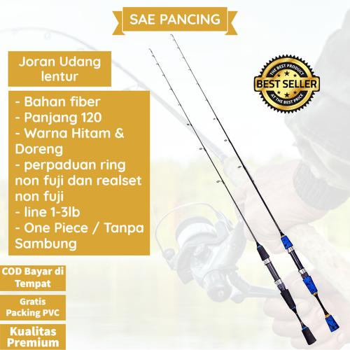 Jual joran pancing lentur murah dan kuat fiber solid wader ikan kecil ...