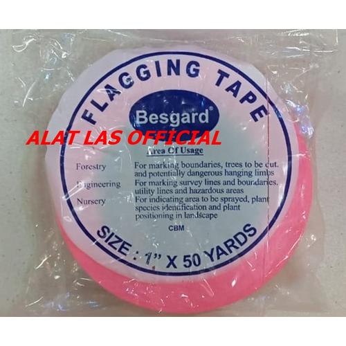 Jual Flagging Tape Besgard 1 x 50 Mtr / Pita Survey Besgard - Pink - Jakarta Barat - Alat Las ...