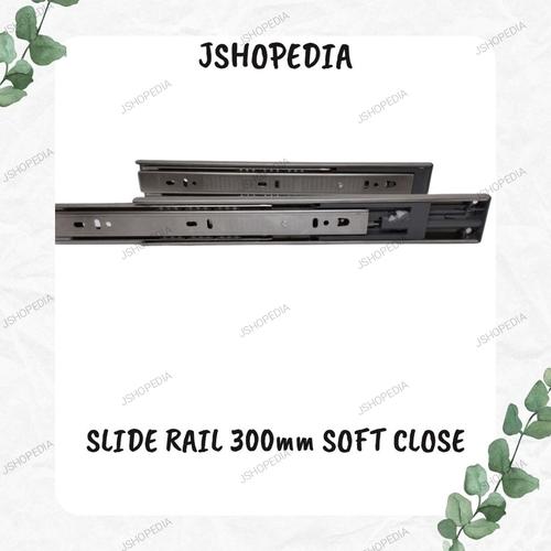 Jual Rel Laci / Slide Rail 300mm (Soft Close) Premium (Per Set / 2 pcs ...