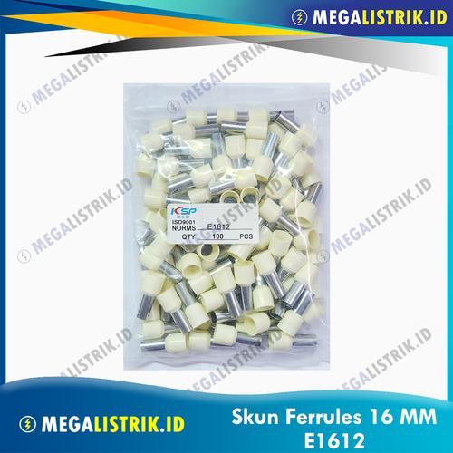 Jual KSP Skun Ferrules 16 mm E1612 ( 100 Pcs ) / Cable Lug Kabel ...