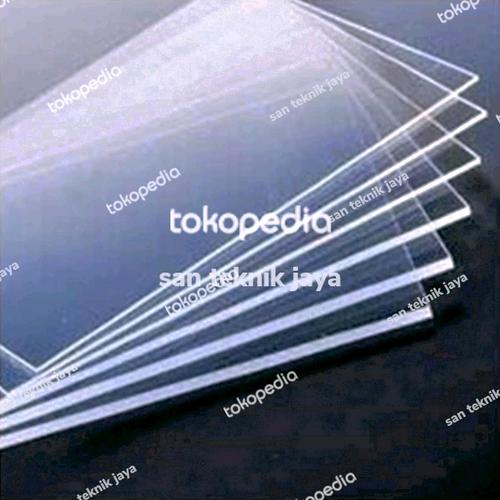 Jual akrilik lembaran bening tebal 3mm x 30 cm x 30 cm / acrylic sheet ...