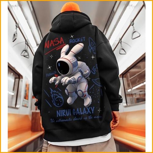 Jual Jaket Hoodie Sweater Estetik NASA NIRUI Putih hoody Hoodei Sweeter ...
