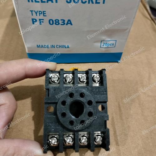 Jual soket relay ac 220v 8pin bulat , socket riley ac 220v 8 pin bulat ...