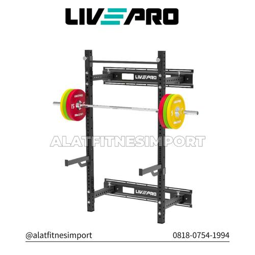 Jual Livepro Folding Squat Rack Squat Stand Pull Up Chin Dip Rack ...