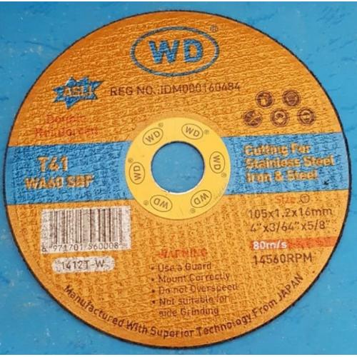 Jual WD - Cutting Disc 4" (105 x 1,2mm) (Mata Gerinda Potong) - Kota ...