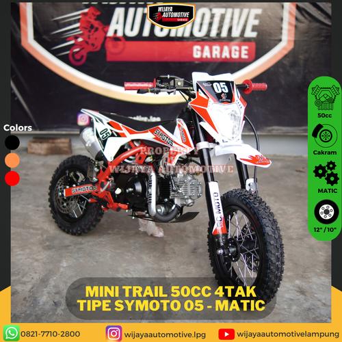 Jual MOTOR MINI TRAIL PC MOTO SYMOTO 50cc 4 tak matic PC-05 ban ring 10/12 - Kota Bandar Lampung ...