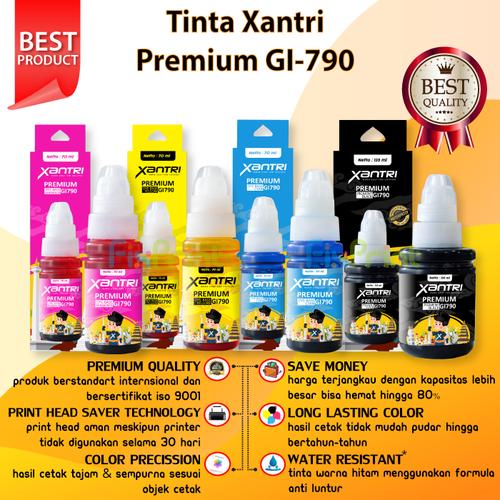 Jual TINTA GI-790 PREMIUM REFILL PRINTER CANON G1010 G2010 G3010 G4010 ...