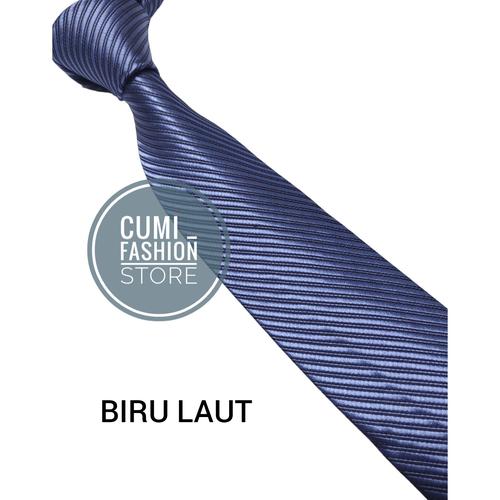 Jual Dasi Panjang Pria Motif Garis Uk 3 Inch Lebar 8cm Biru Laut - BIRU ...