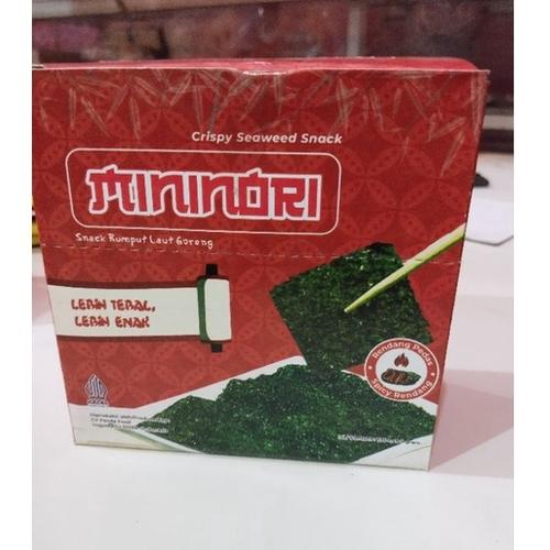 Jual Mininori Nori Rasa Rendang Pedas 1 Box Isi 12 / Rumput Laut ...