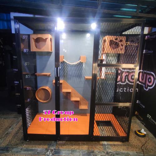 Jual rumah kandang untuk kucing hias super besar jumbo full playground ...