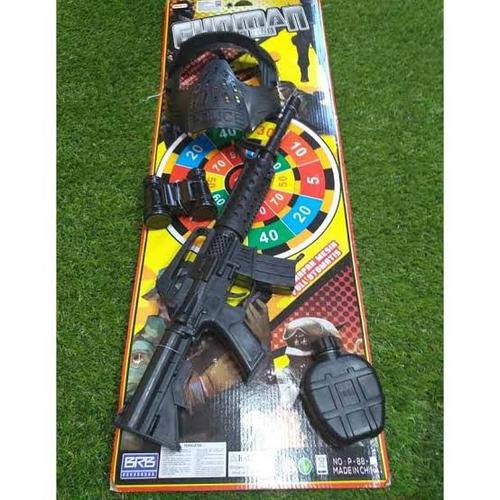 Jual Mainan Anak Senapan Gunman Super Pistol Flint Gun Topeng P888 - 1 ...