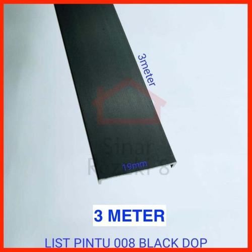 Jual Lis Pintu Aluminium Profil HITAM List Frame Handle Lemari Edging ...