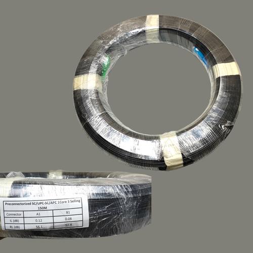 Jual kabel ftth dropcore precon fiber optik, precon sc upc sc apc 150m ...