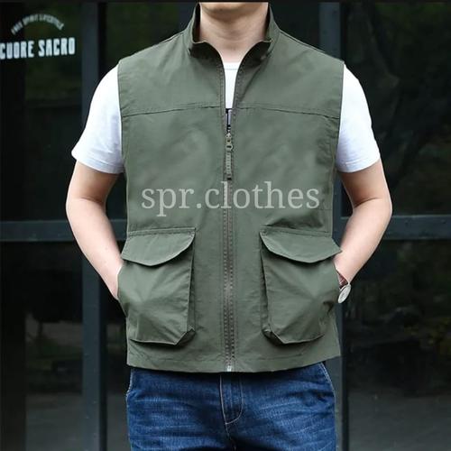 Jual jaket rompi pria/vest kerja/jaket rompi lapangan/jaket rompi ...