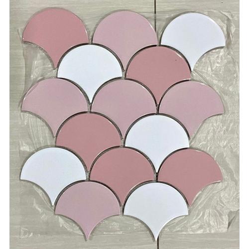 Jual Keramik Dinding Interior Merk Singres- Mosaic Rose Fish Scale ...